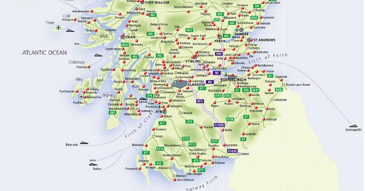 Detailed Road Map Of Scotland - Top Routes And Tips