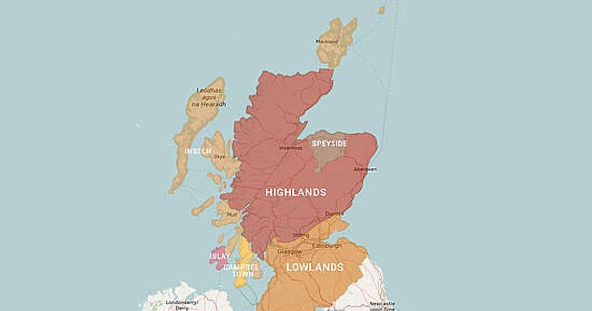 Scotland Whisky Regions Map - Famous Distilleries You Can’t Miss