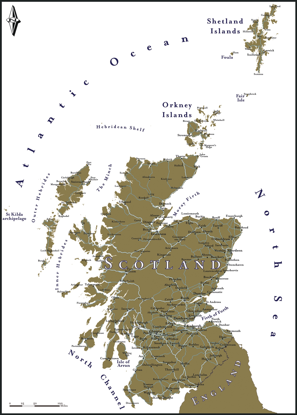 Scotland Map 2025 | Cities, Towns & Islands (14 Free Maps)