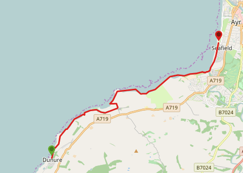 Map Of Ayrshire Coast - Key Towns, Beaches & Landmarks