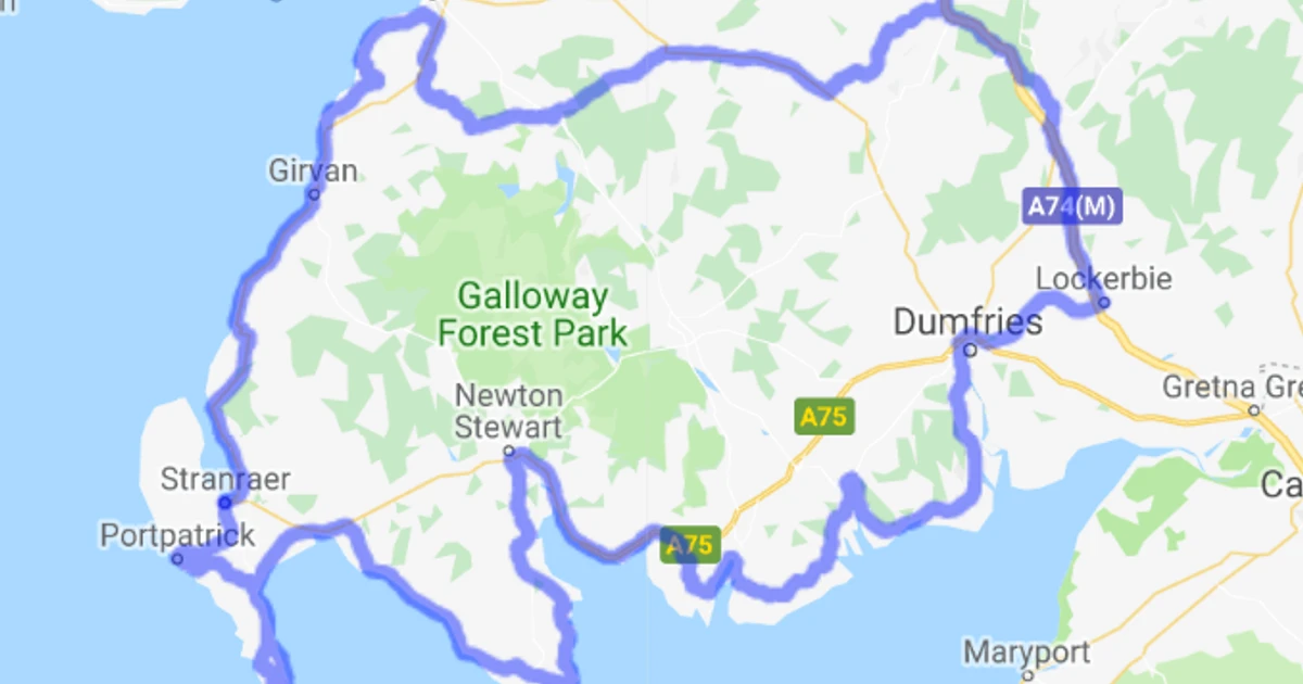 Dumfries And Galloway Forest Park Map For Hikers & Visitors