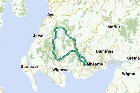 Dumfries And Galloway Forest Park Map For Hikers & Visitors